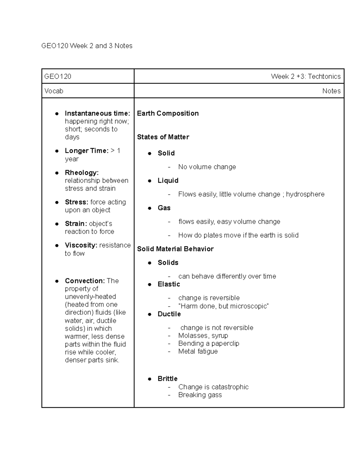 GEO120 Week 2 and 3 Notes - Google Docs - GEO120 Week 2 and 3 Notes ...