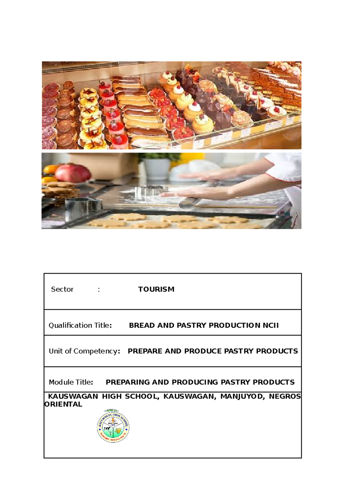Breead and Pastry Production - Sector : TOURISM Qualification Title ...