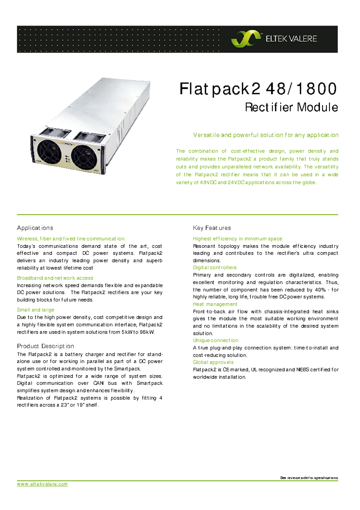 241115-001-DS3 DSheet-Flatpack 2-Rectifier 48-1800W v8 - eltekvalere ...