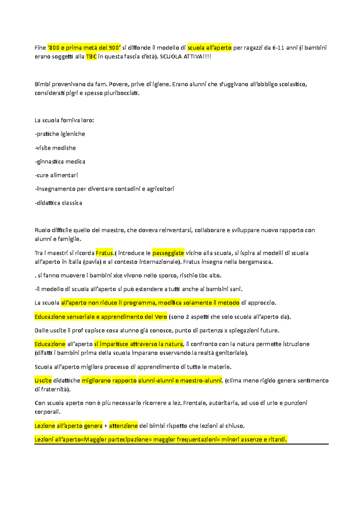 D'ascenzo le scuole all'apertp - Fine ‘800 e prima metà del 900’ si diffonde il modello di ...