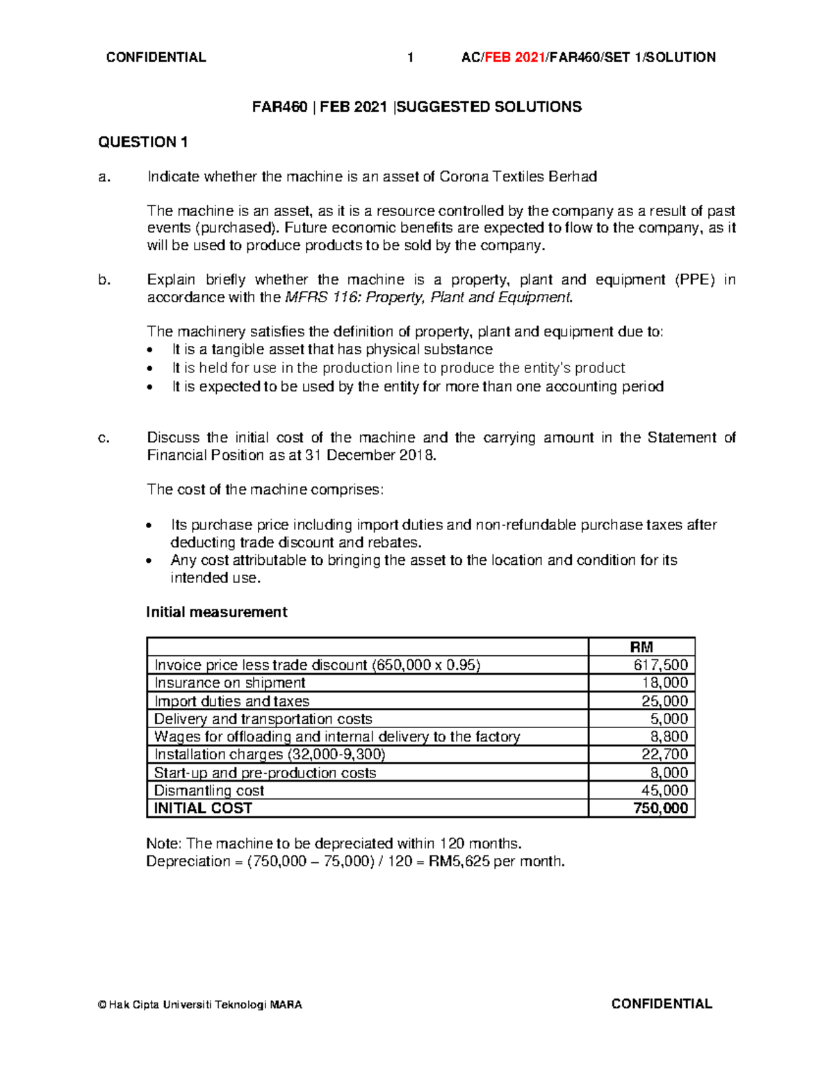 FAR460 Feb21 S - FINAL EXAM PAPERS - FAR460 | FEB 2021 |SUGGESTED ...