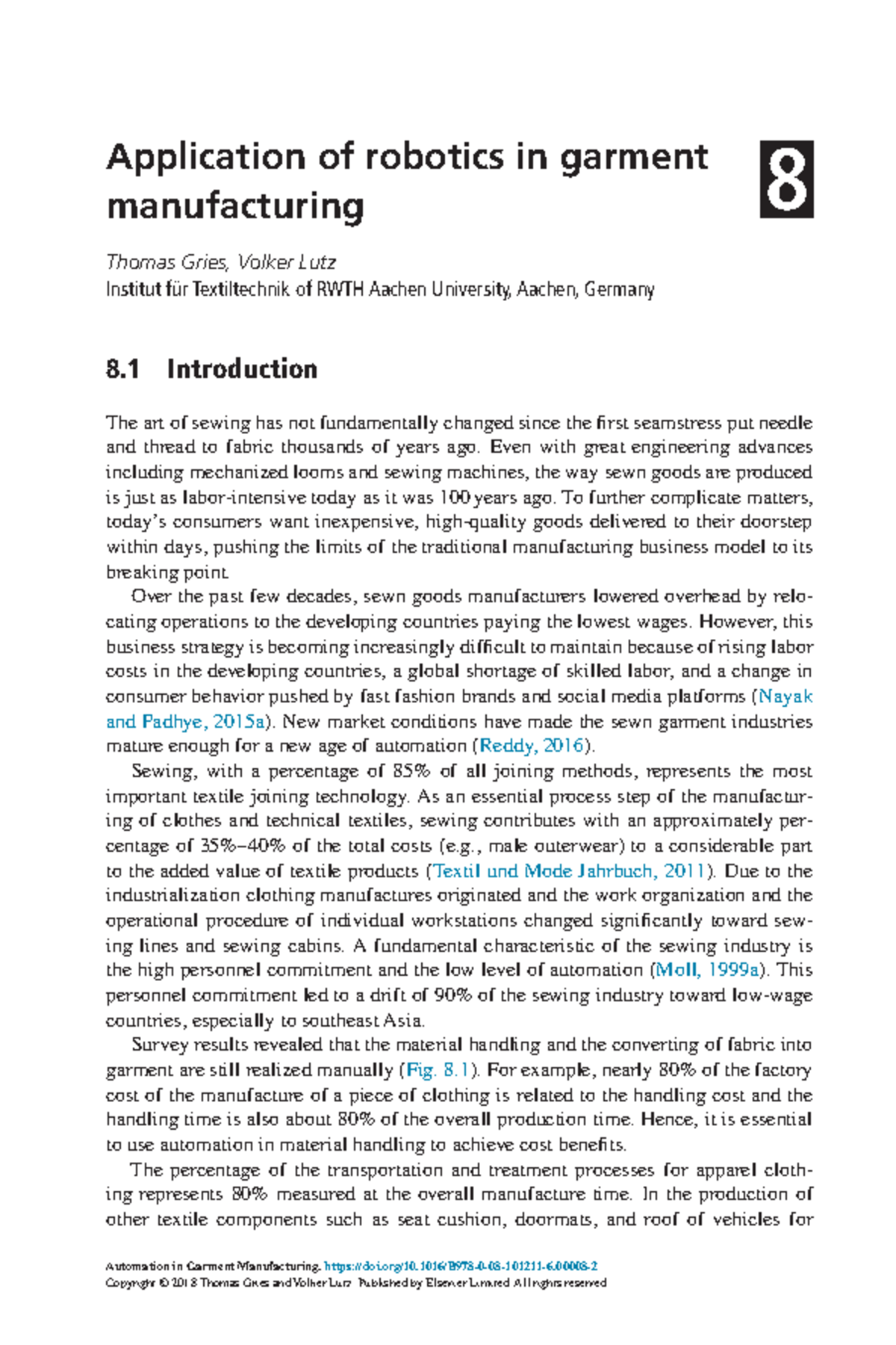 Application of robotics in garment manufacturing - Automation in ...