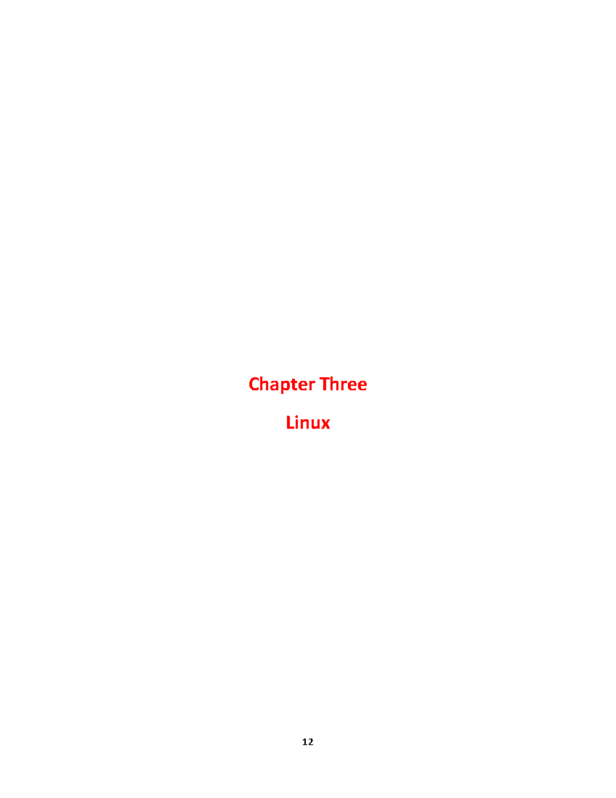 Chapter 03 Linux Lecture Notes 3 Chapter Three Linux 12 What Is