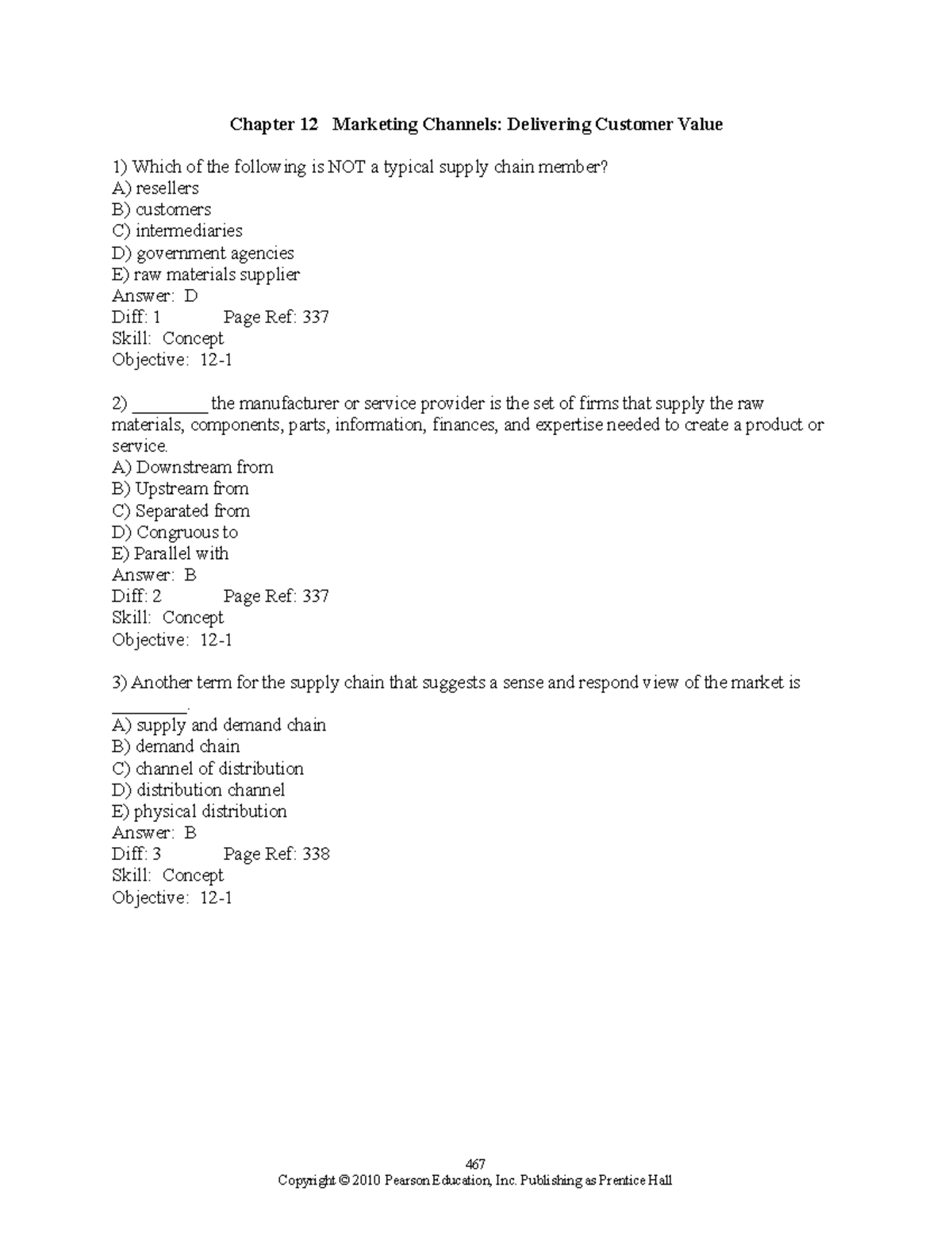 Chapter 12 - Notes for ualbany class - Chapter 12 Marketing Channels ...