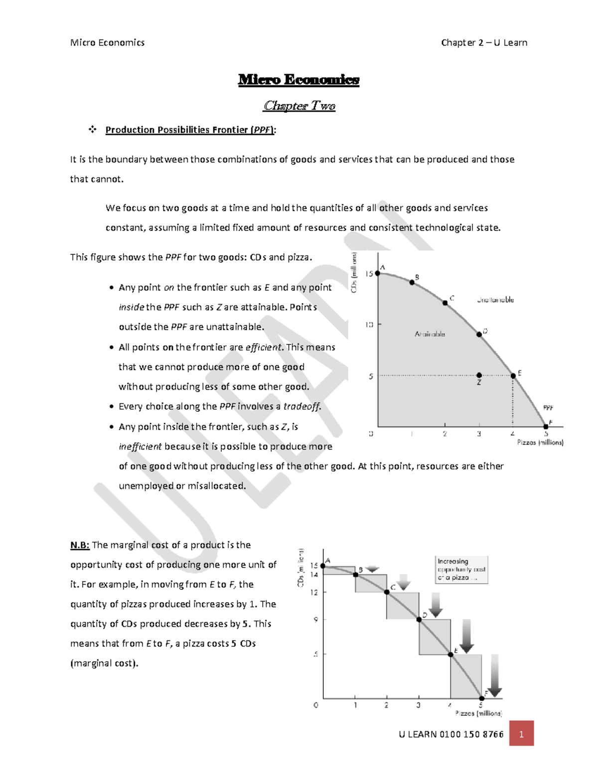 Micreconomics Chapter 2 - Micro Economics Chapter 2 U Learn Micro Economics Chapter Two ...