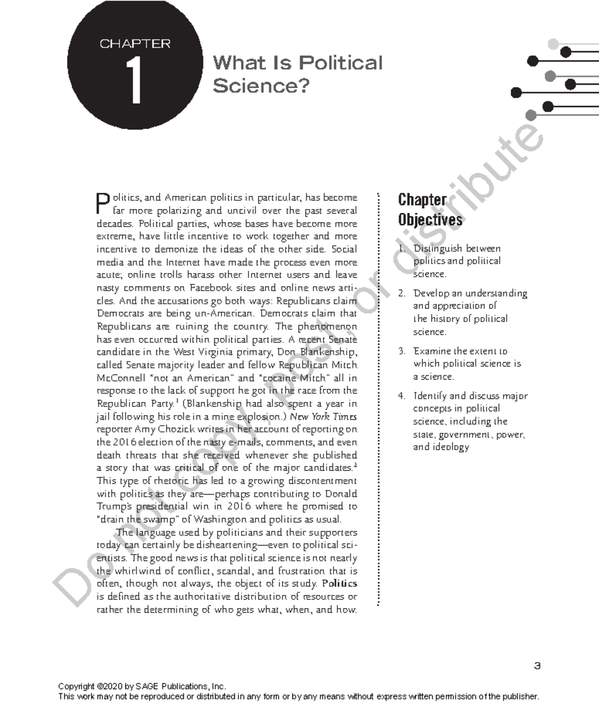 What is political science - 3 Chapter Objectives Distinguish between ...