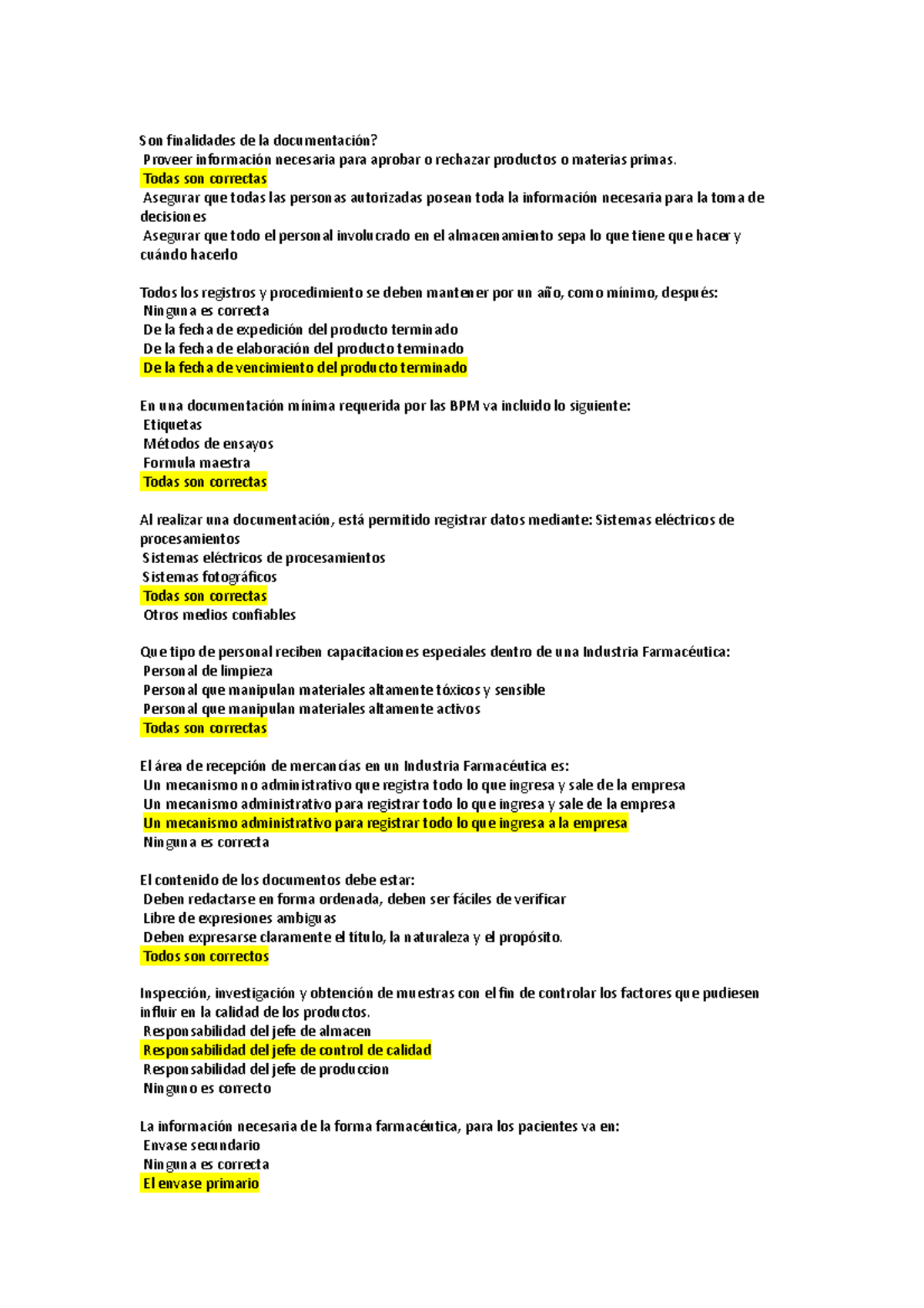 2do parcial F Industrial - Son finalidades de la documentación? Proveer ...