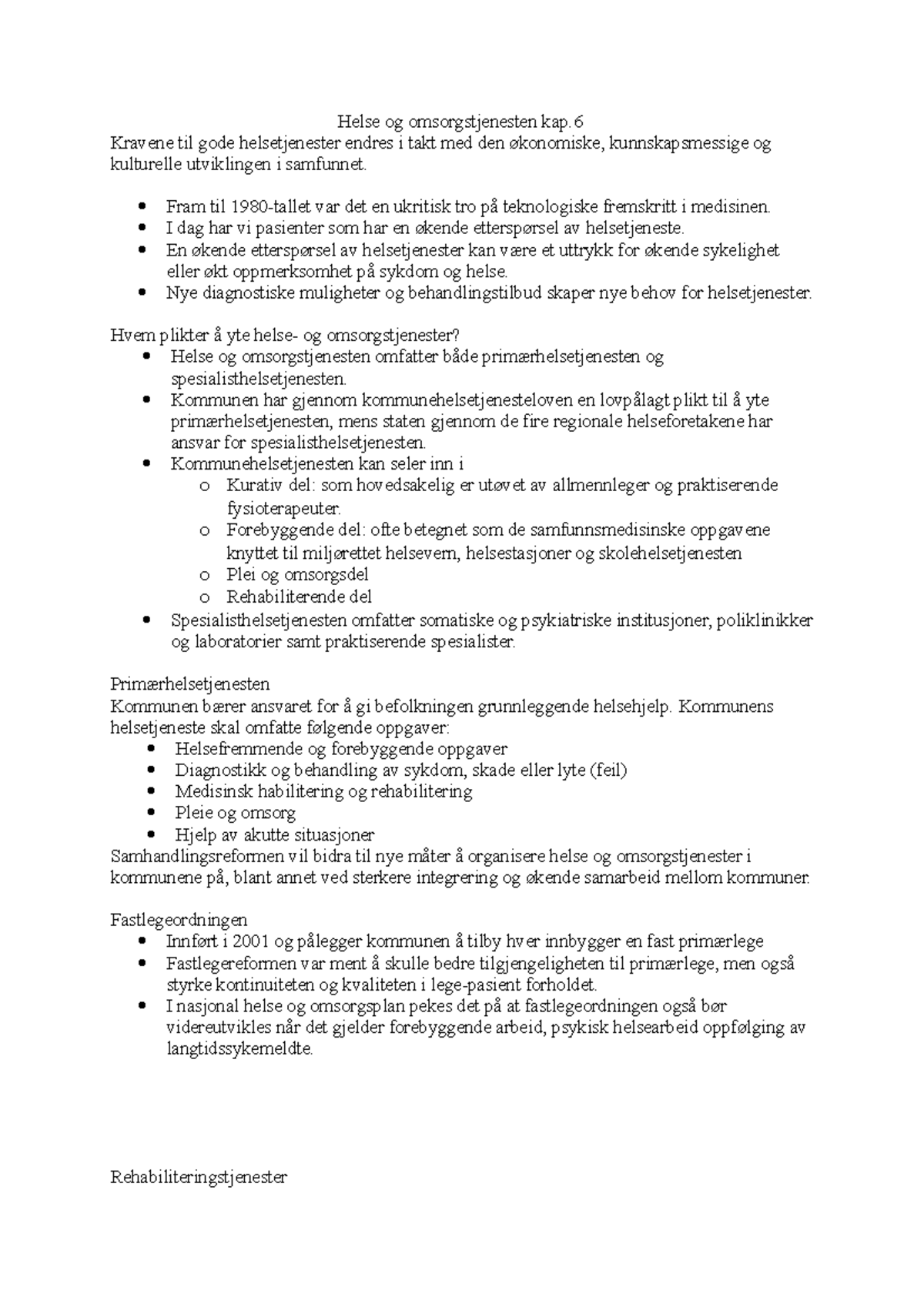 Helse-og-omsorgstjenesten - Helse og omsorgstjenesten kap. Kravene til gode helsetjenester ...