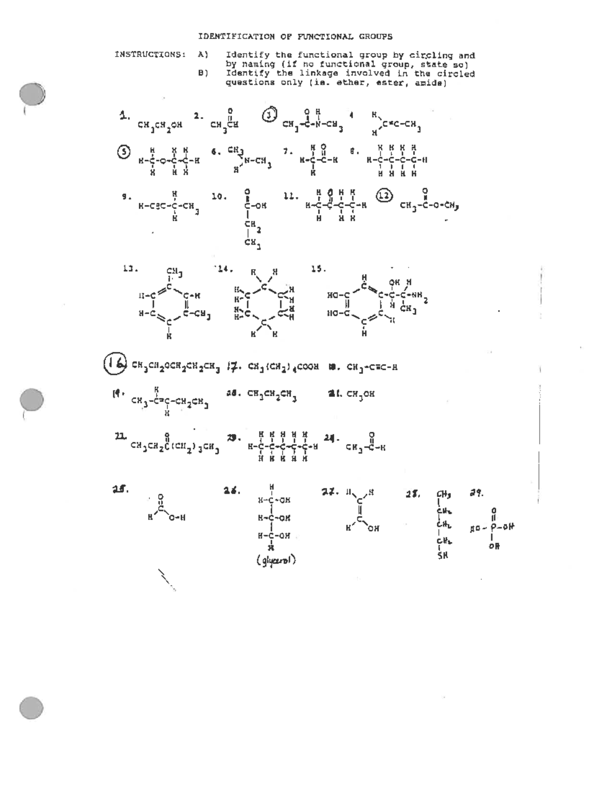 5b Functional Groups Worksheets - Biol 130 - Studocu