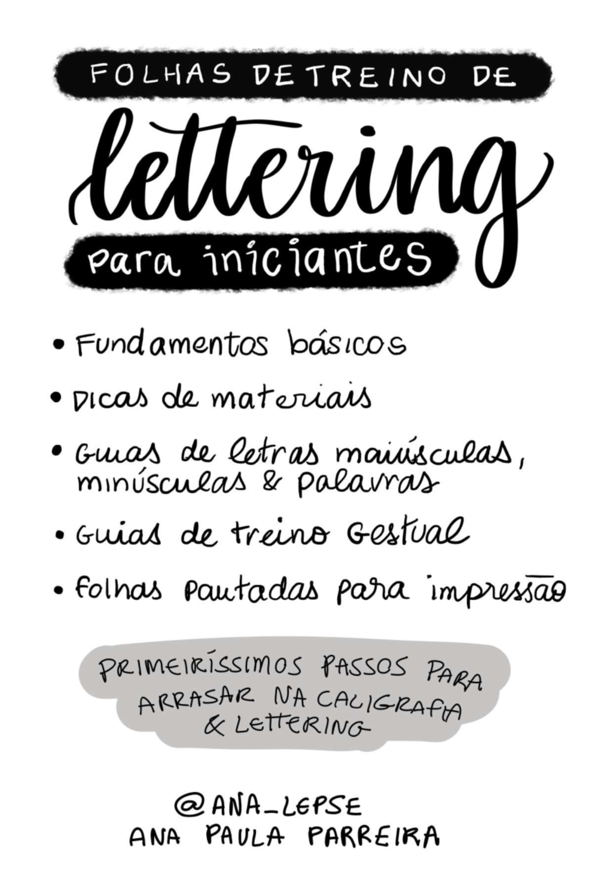 Folha treino lettering iniciantes - Literatura - Studocu