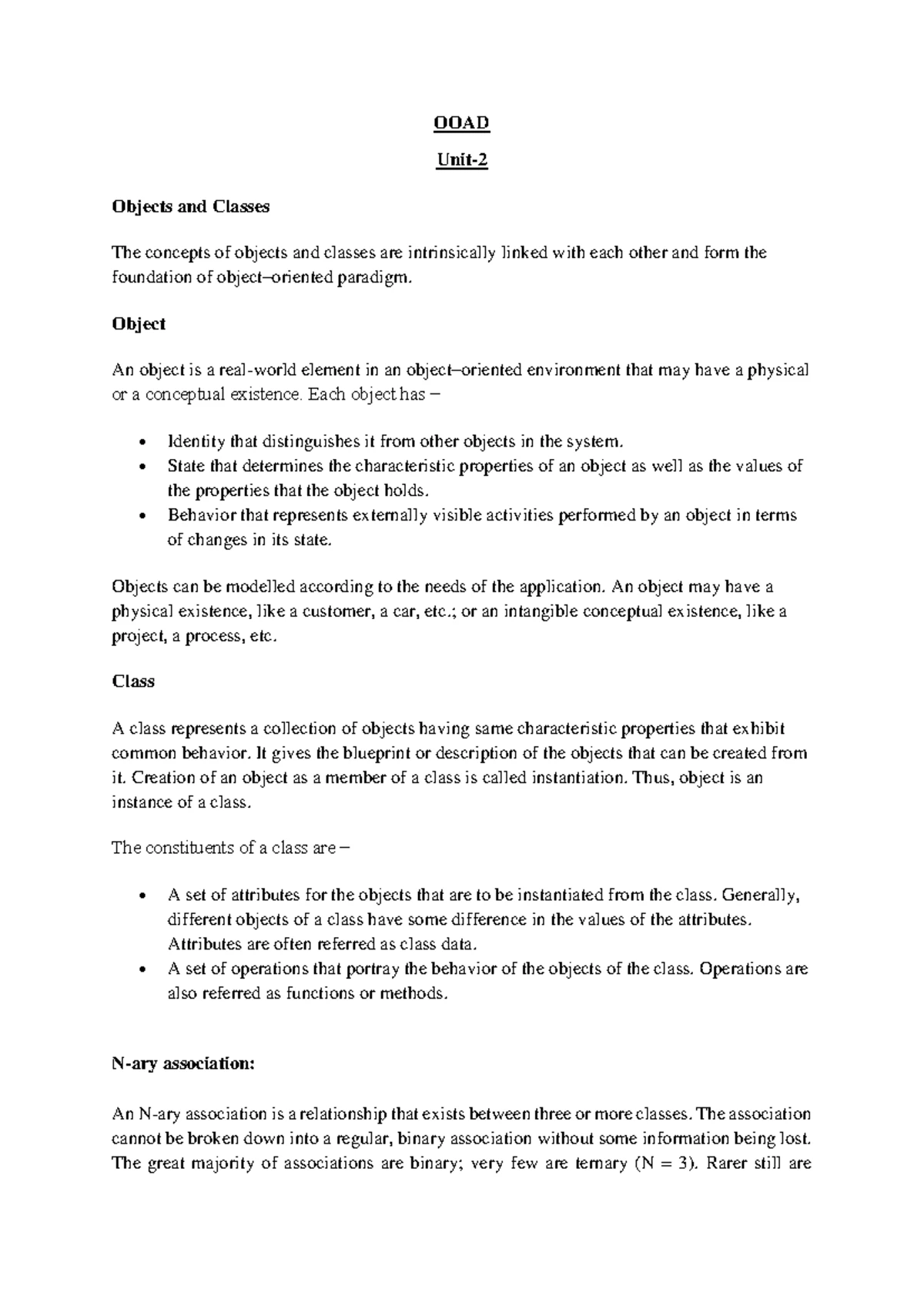 OOAD Unit-5 notes - OOAD Unit- 5 Overview of a system design: During ...