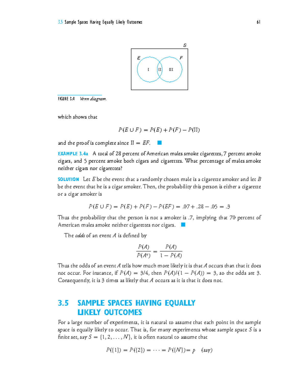 Elements of Probability 2 - 3 Sample Spaces Having Equally Likely ...