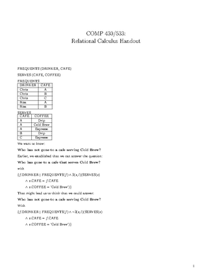 2s - Practise for databse - C H A P T E R 2 Introduction to the Relational Model Practice ...
