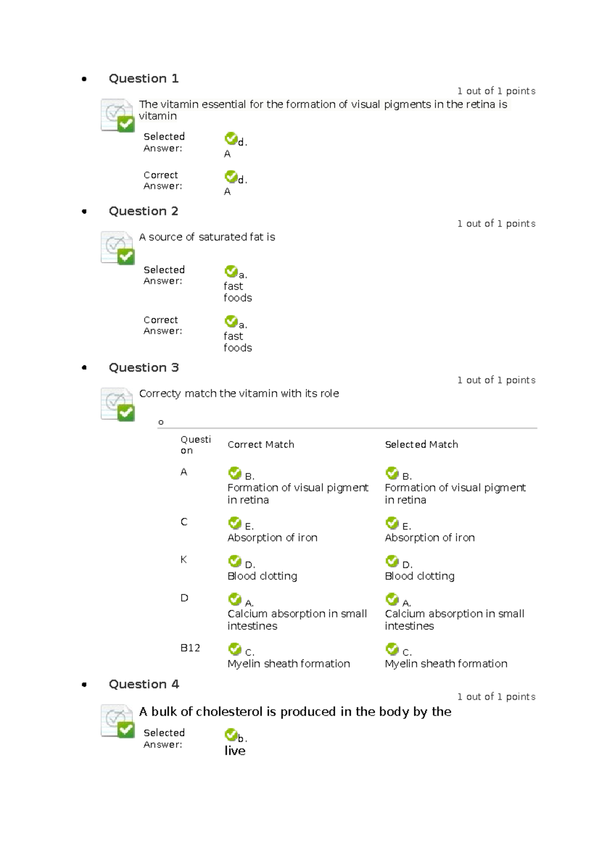 Week 7 quiz nutrition - Practice Quiz - Question 1 1 out of 1 points ...