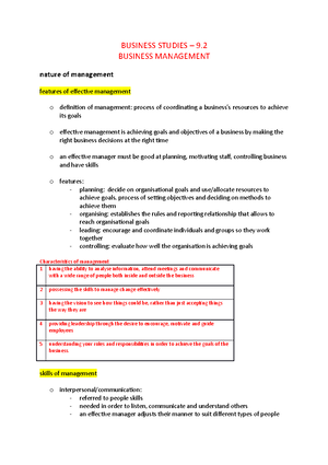 Economics UNIT 4 AOS1 - unit 4 notes - ECONOMICS UNIT 4 – AOS AD ...