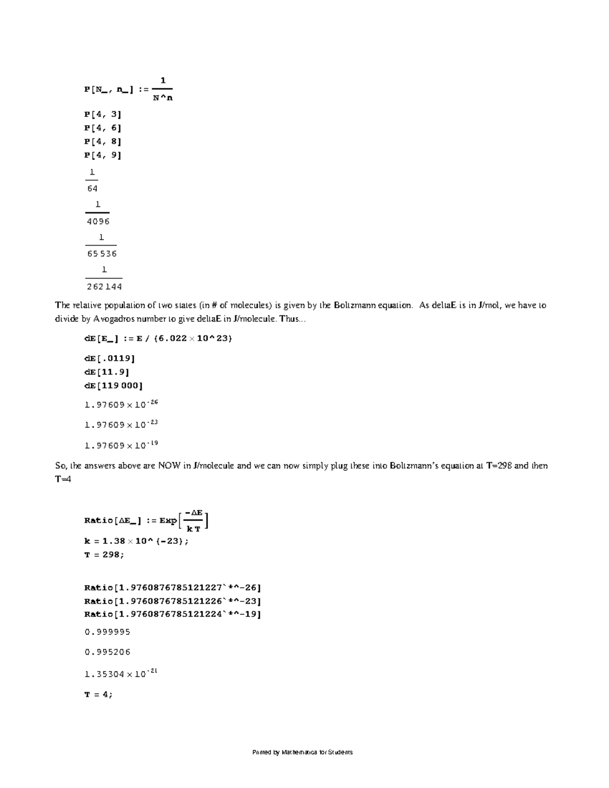 PS3 KEY 2011 - Mathematica-based homework and key - P@N_, n_D := 1 N ^ n P@4, 3D P@4, 6D P@4, 8D ...