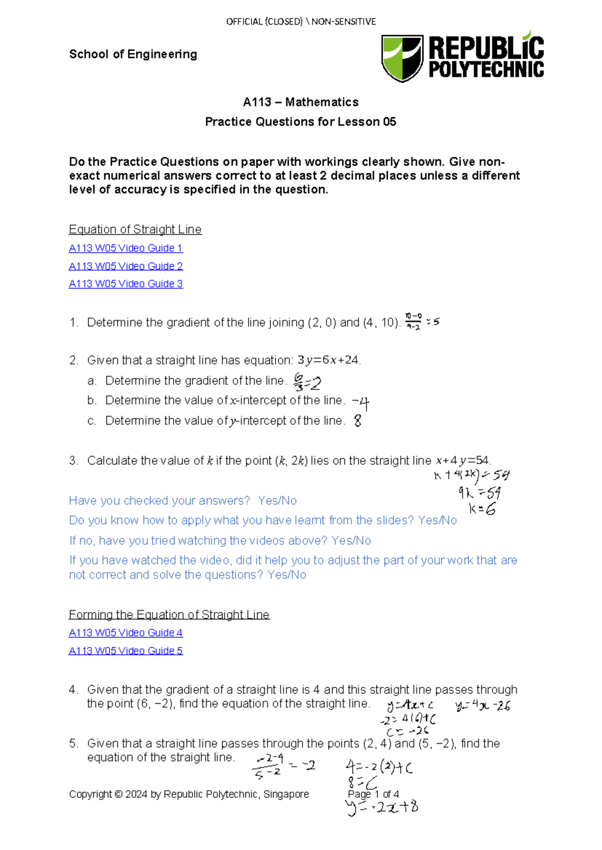 PQ Coordinate Geometry - School of Engineering A113 – Mathematics ...
