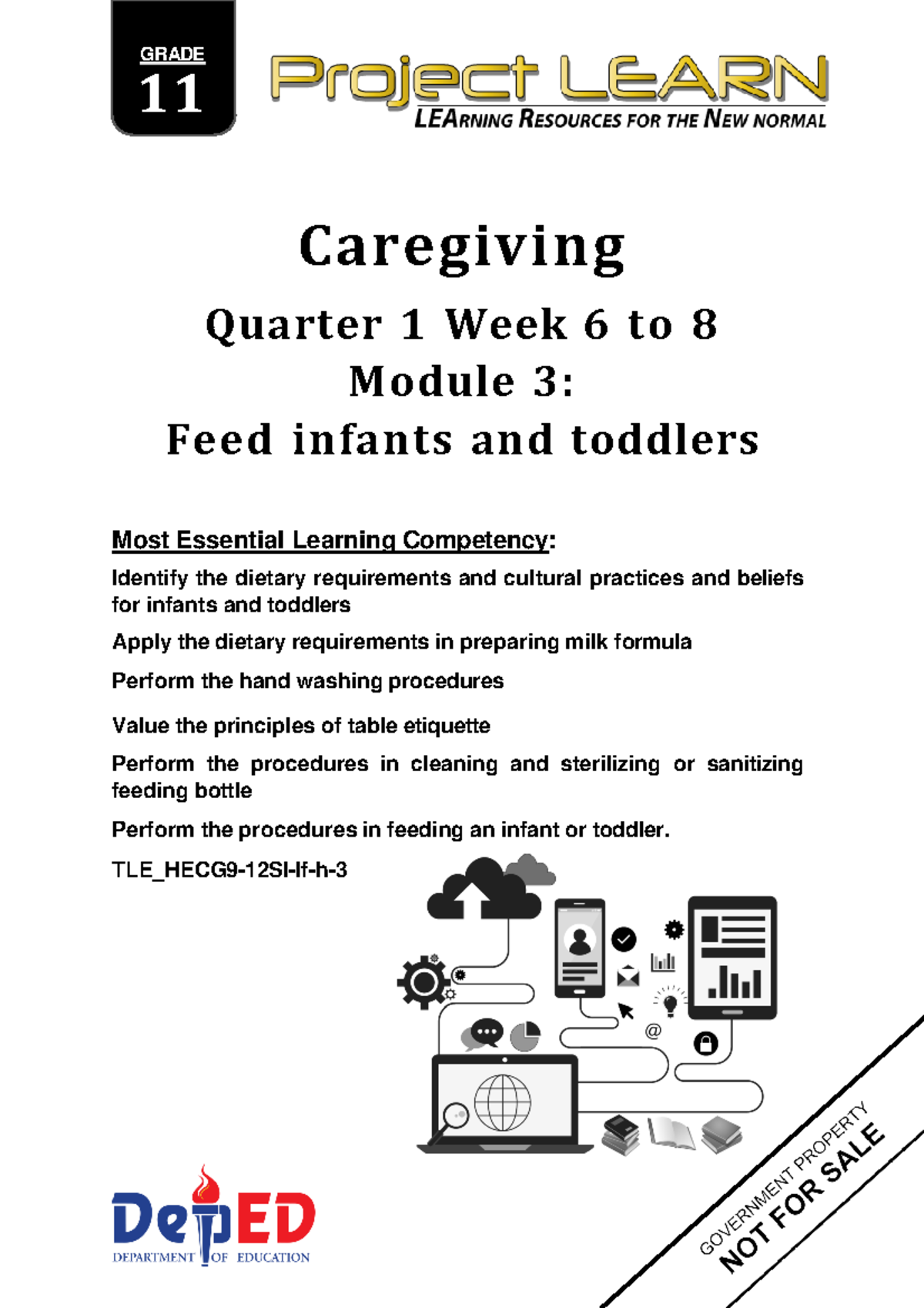 TVL Caregiving GR11 Q1 Wk6to8 Module 3 Lesson 3 -24pgs - GRADE ...