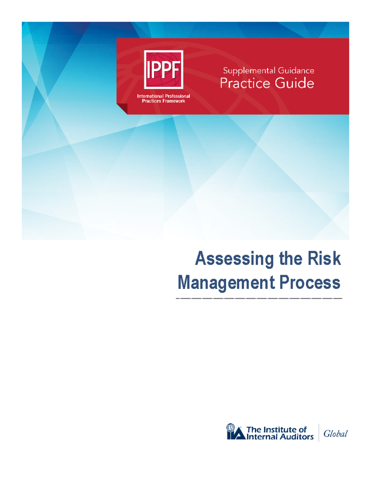 IPPF PG Assessing the Risk Management Process - Assessing the Risk ...