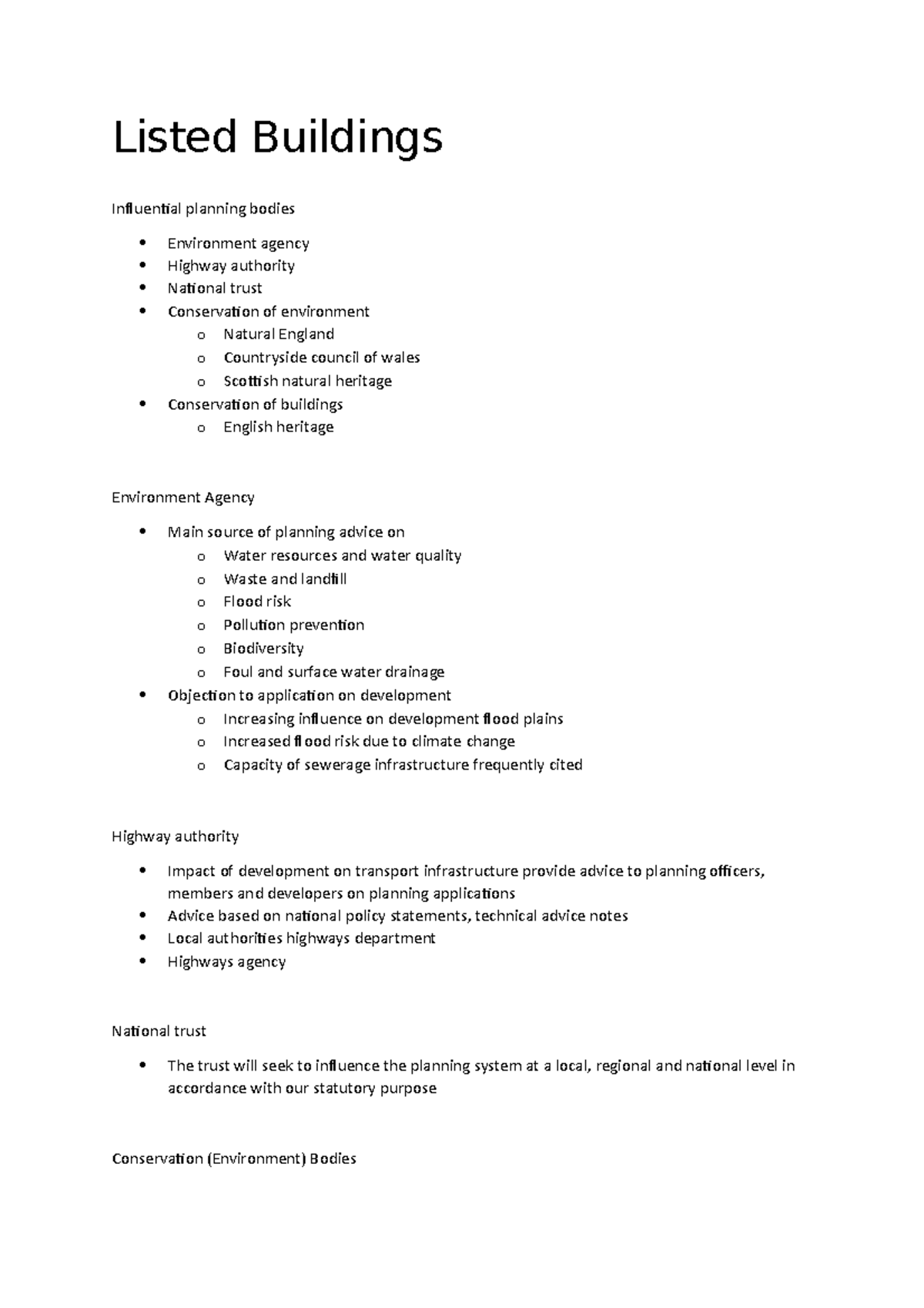 Lecture 10 - Listed buildings - Listed Buildings Influential planning ...