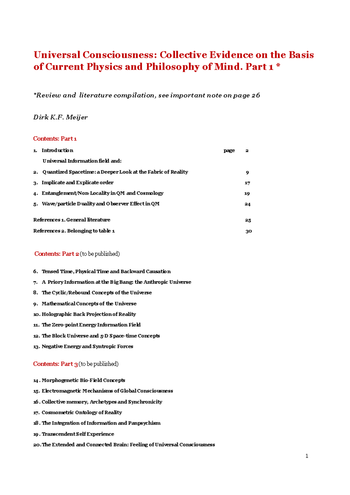 Universal Consciousnesspart explanation and detailing - Universal ...