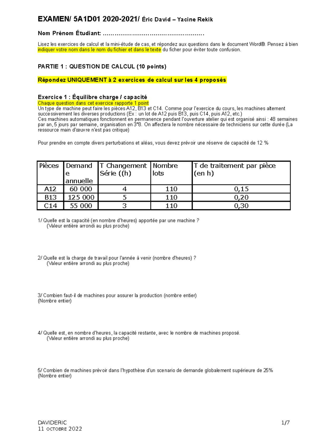 MOP examen-2020-2021 janvier-2021-complet - EXAMEN/ 5A1D01 2020-2021 ...