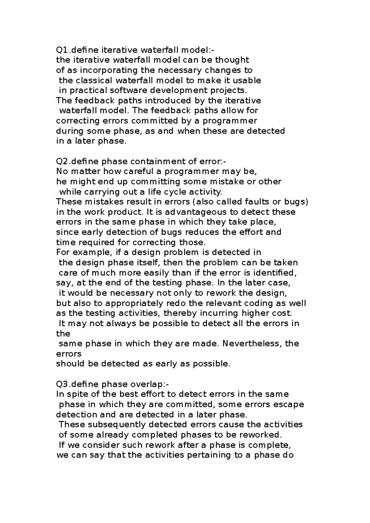 Se2 - iterative waterfall model - Software Engineering - KIIT ...