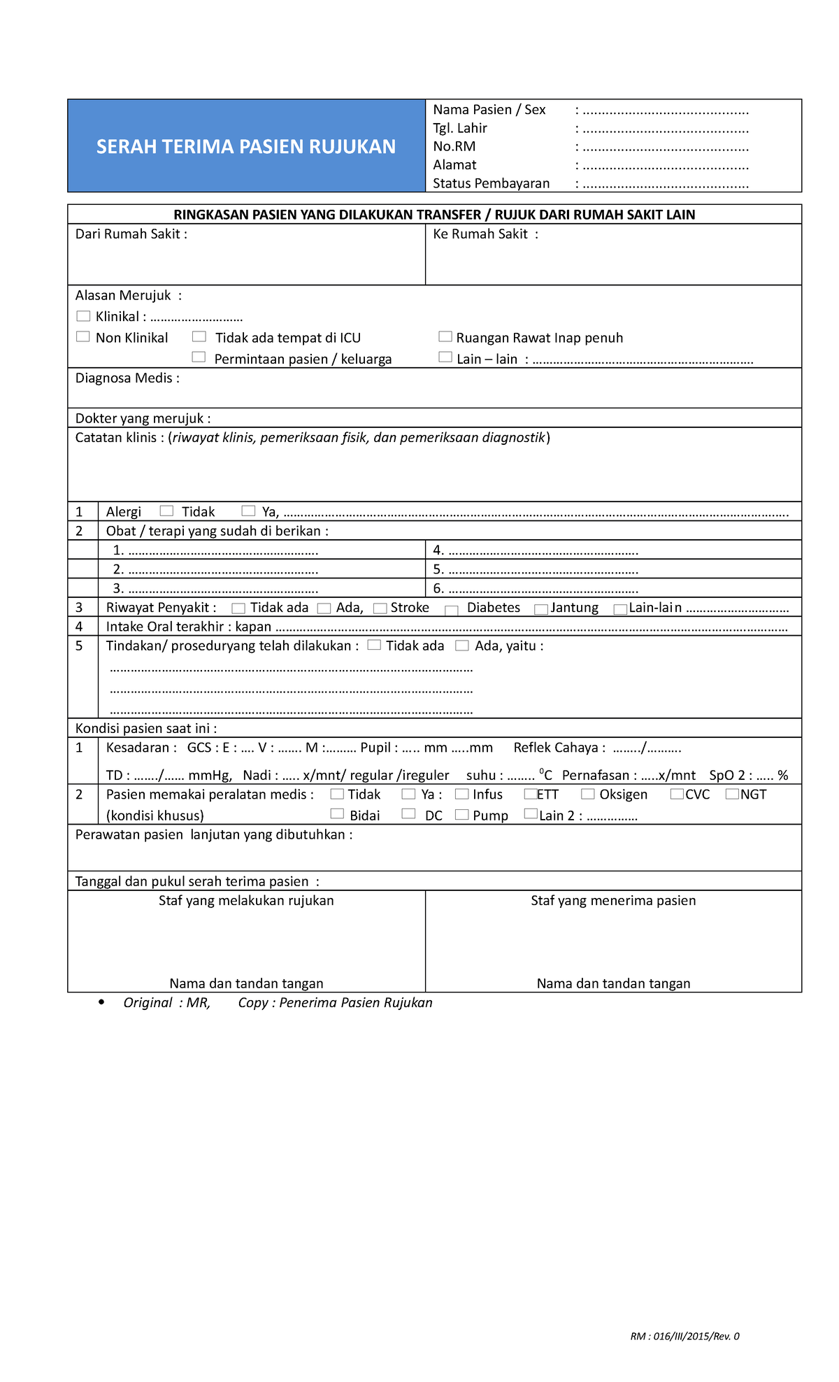 3713 FORM- Serah- Terima- Rujukan-docx - SERAH TERIMA PASIEN RUJUKAN ...