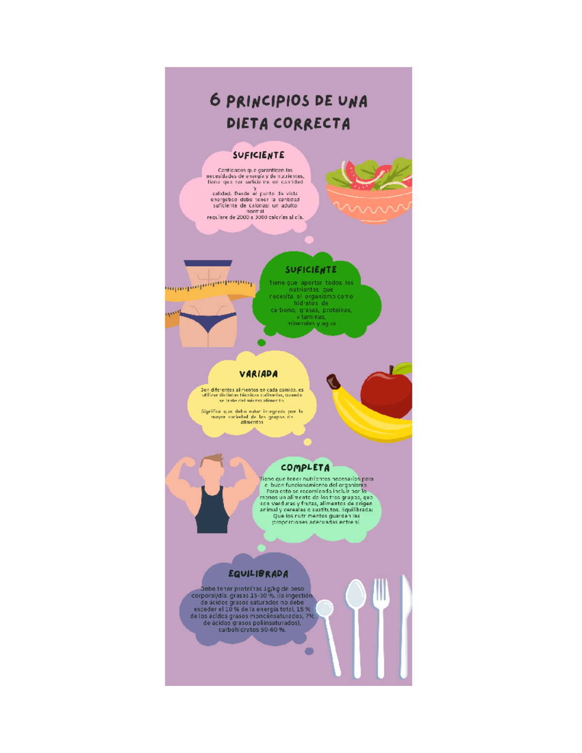 6 Principios DE UNA Dieta Completa - Nutrición - Studocu
