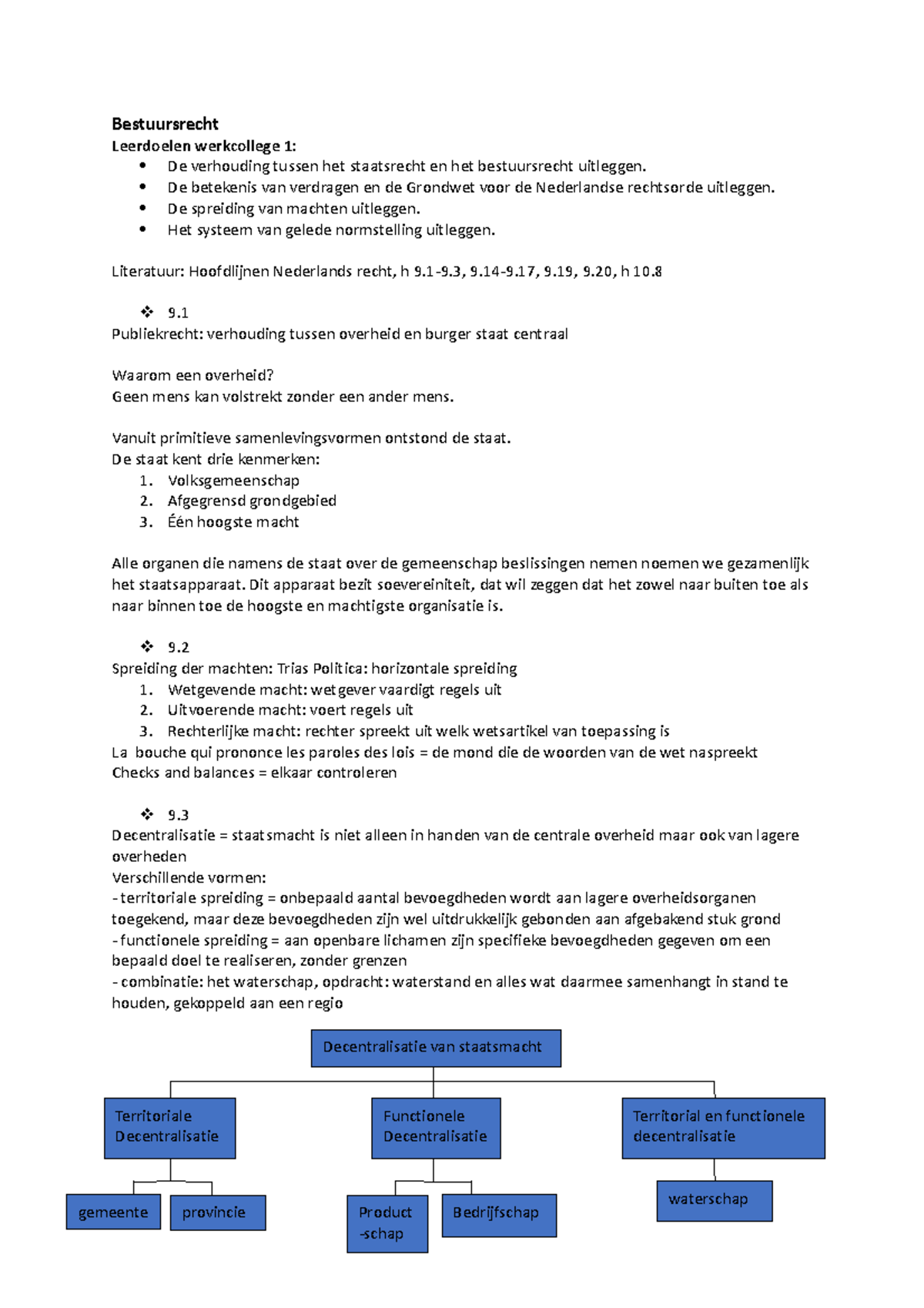 Bestuursrecht - De betekenis van verdragen en de Grondwet voor de ...