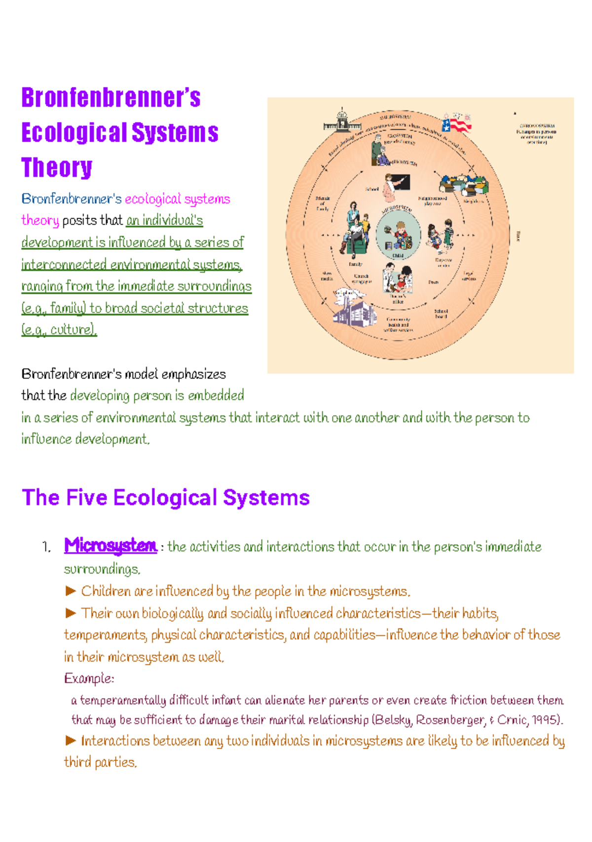 Bronfenbrenner’s Ecological Systems Theory - Bronfenbrenner’s ...