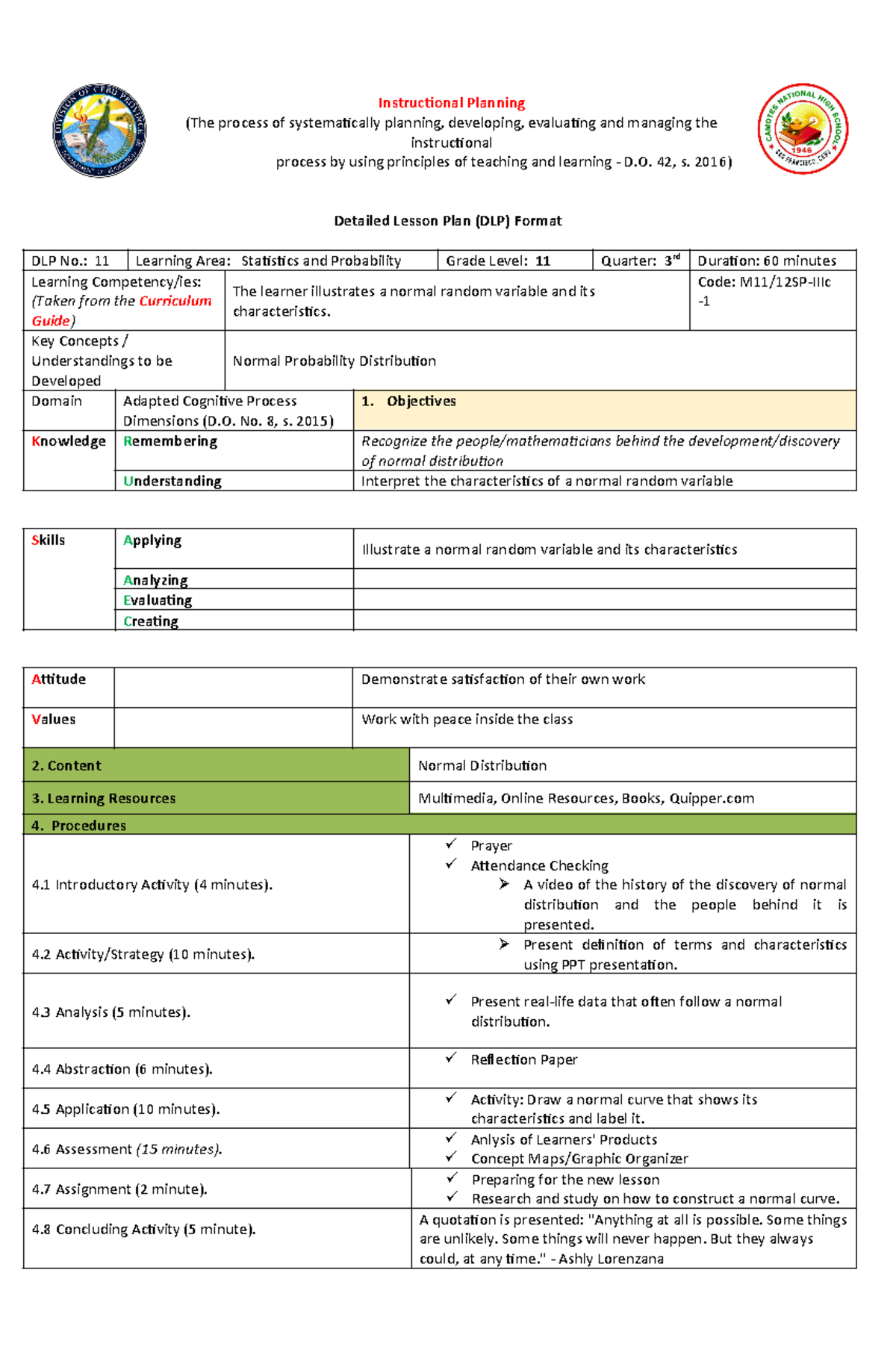 Ilide - Instructional Planning (The process of systematically planning ...