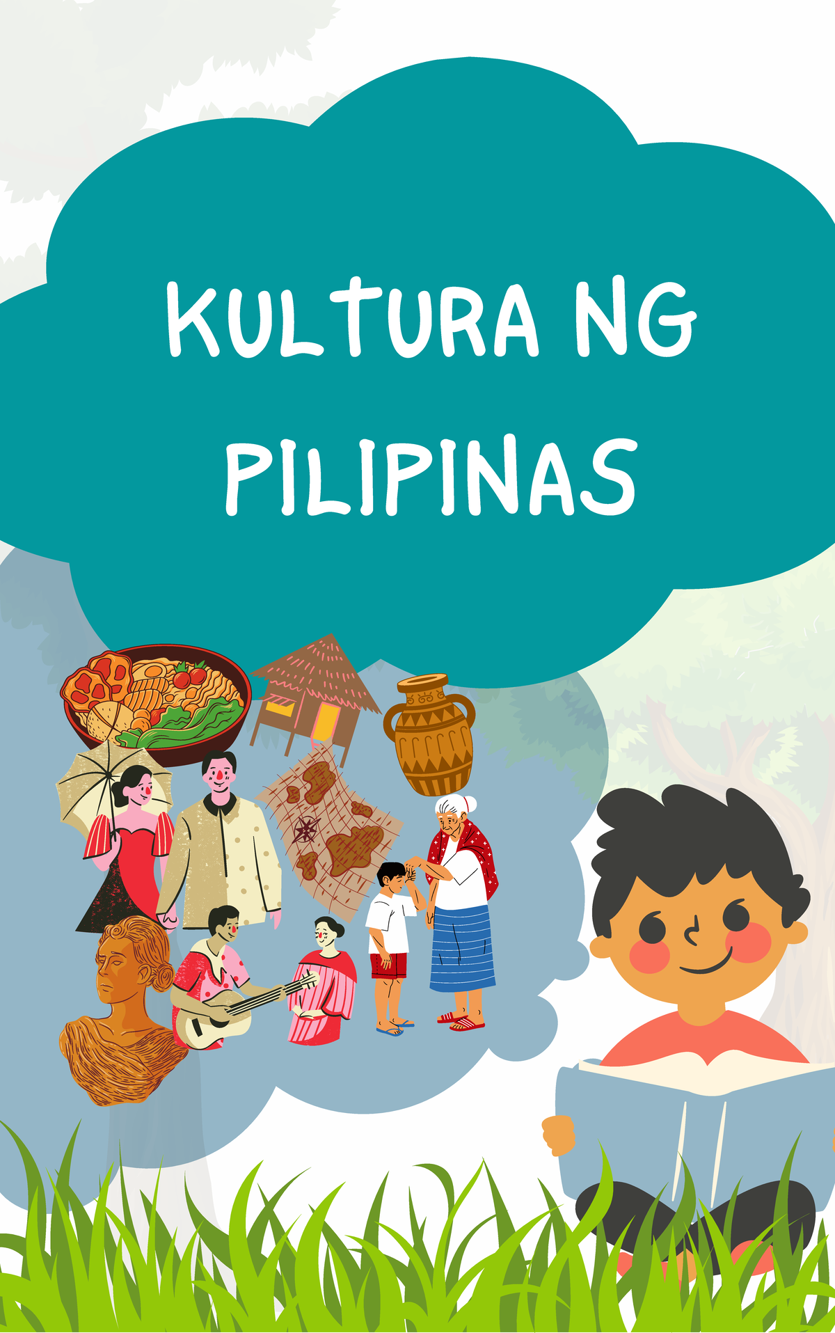 Green Illustration Children Book Cover - KULTURA NG PILIPINAS mga ...