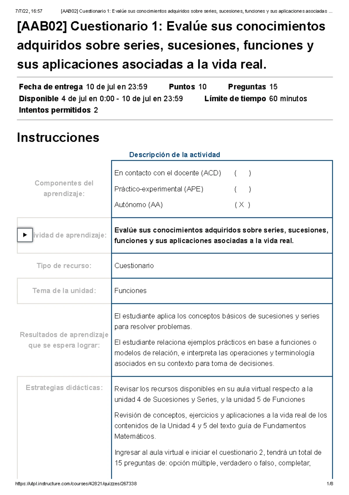 Examen [AAB02] Cuestionario 2 Técnicas para administrar el inventario. Debe resolver el ...