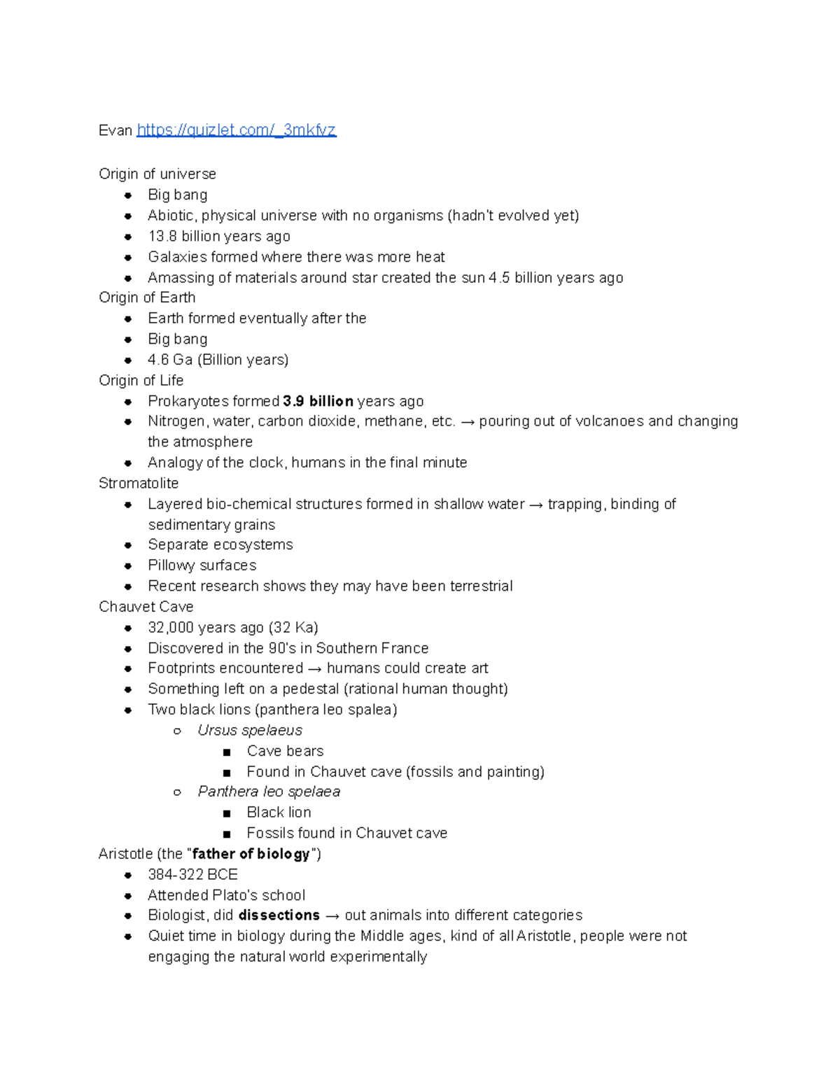 Evolution Terms - Evanquizlet/_3mkfvz Origin of universe Big bang ...