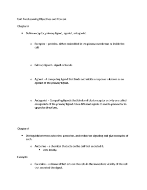 Unit 1 - unit 1 notes - BIO 277 - Studocu