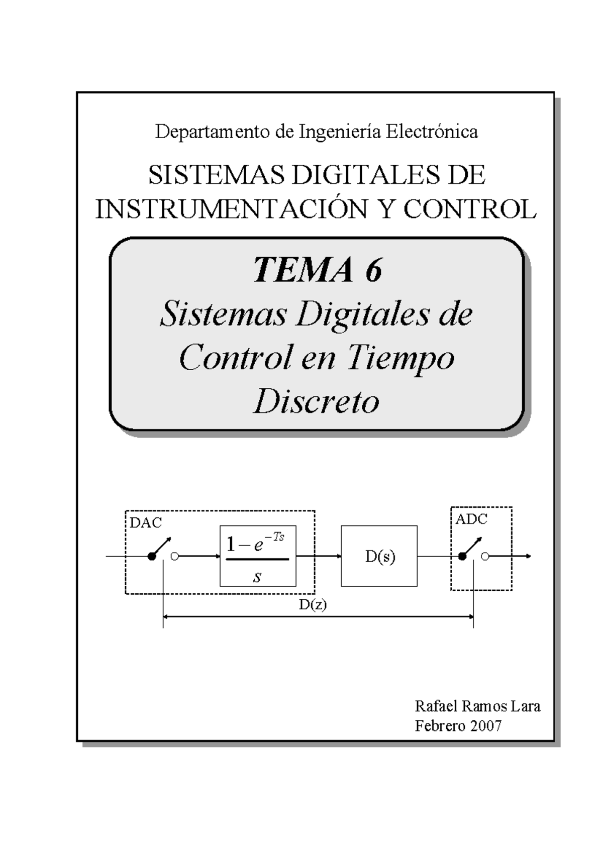 TEMA6 - Controles III - SISTEMAS DIGITALES DE INSTRUMENTACI”N Y CONTROL Departamento de ...