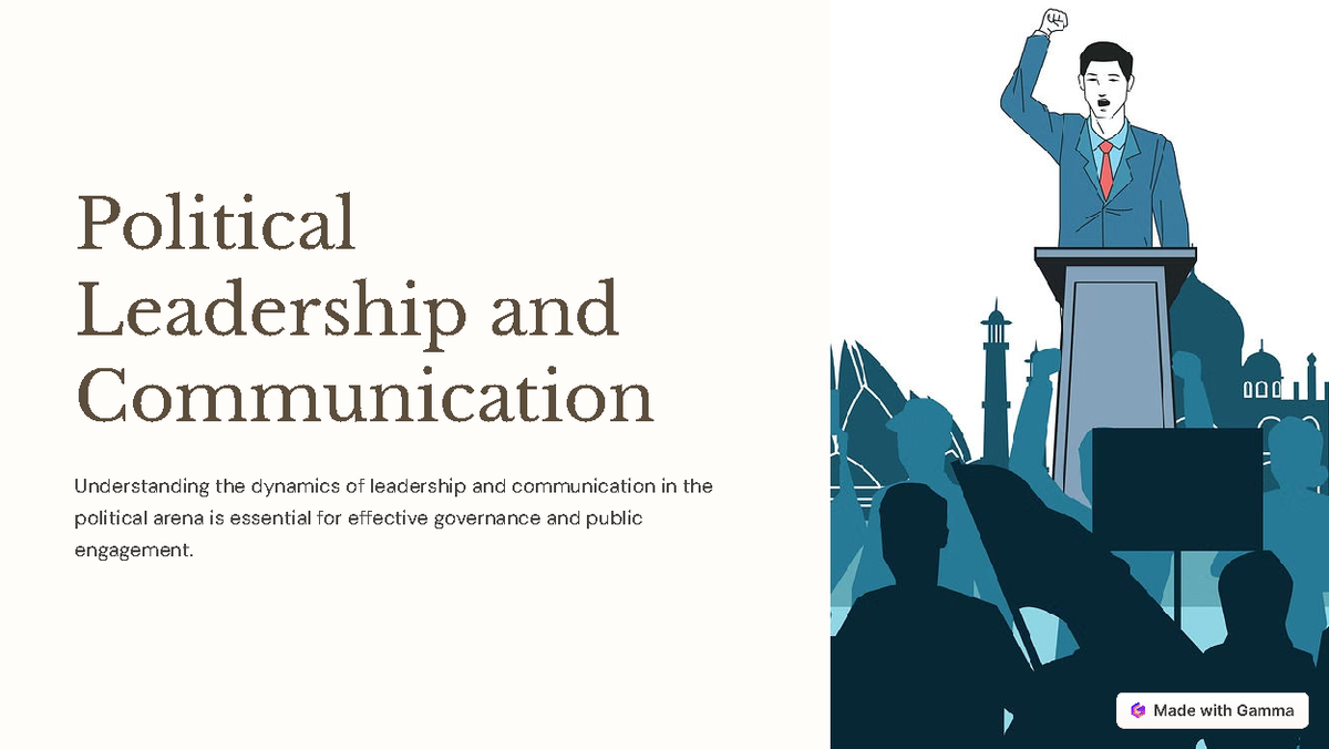 Political Leadership and Communication: SEC - Political Leadership and ...