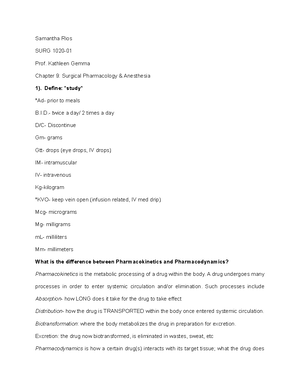Suture Packet Information - SURG1020 - Studocu