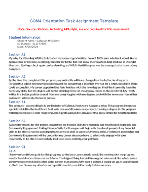 Orientation Task final - ZKM1 Orientation Task Assignment Template Note: Source citations ...