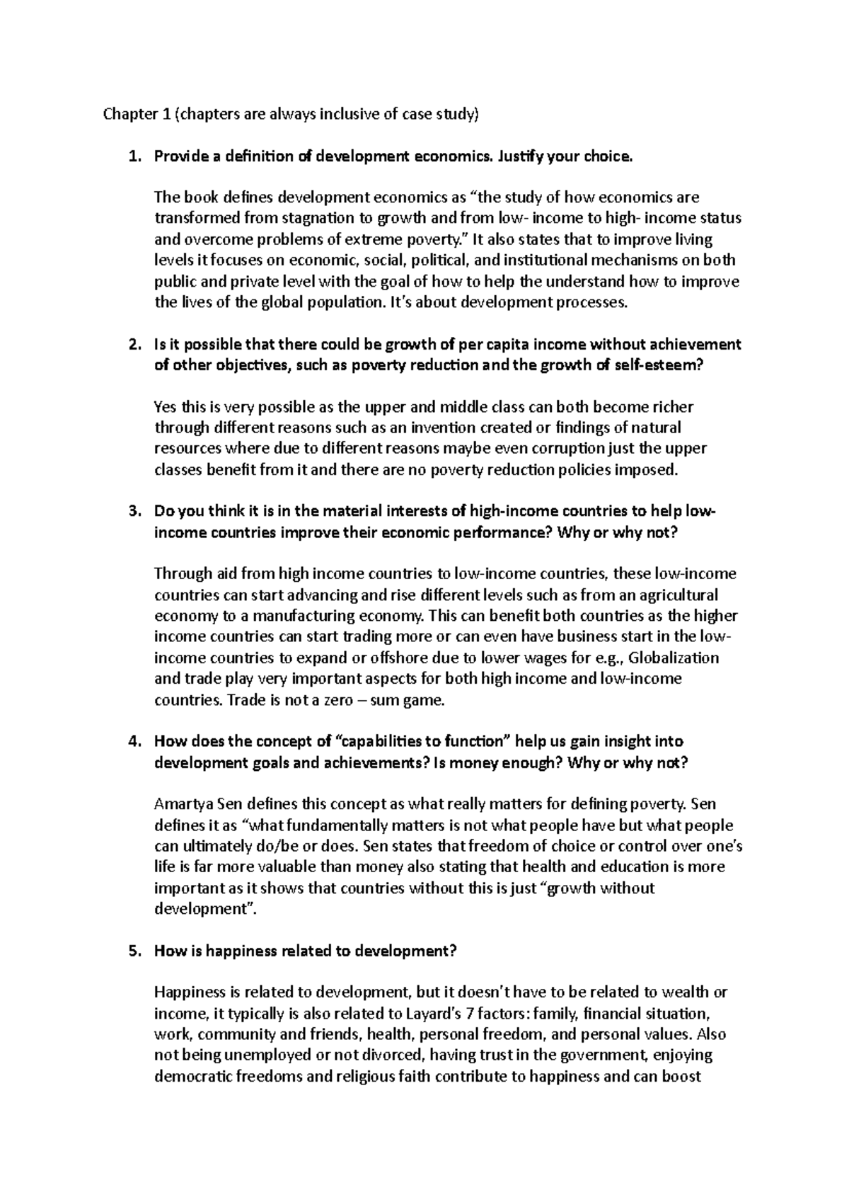 GDS Questions Tutorial 1 - Chapter 1 (chapters are always inclusive of ...