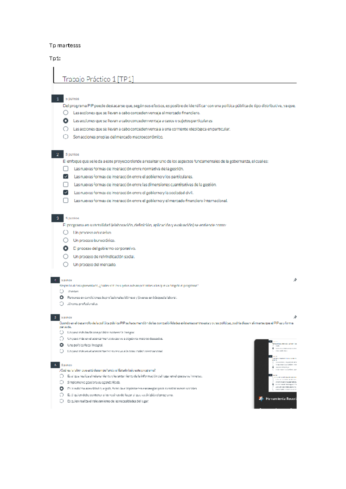 Tp martesss - tp politicas publicas - Tp Tp1: Trabajo Práctico 1 1 5 ...