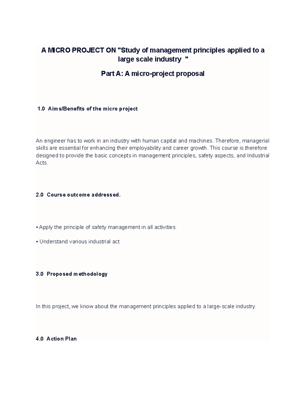 Man micro project - fghdtyjdhk - A MICRO PROJECT ON "Study of ...