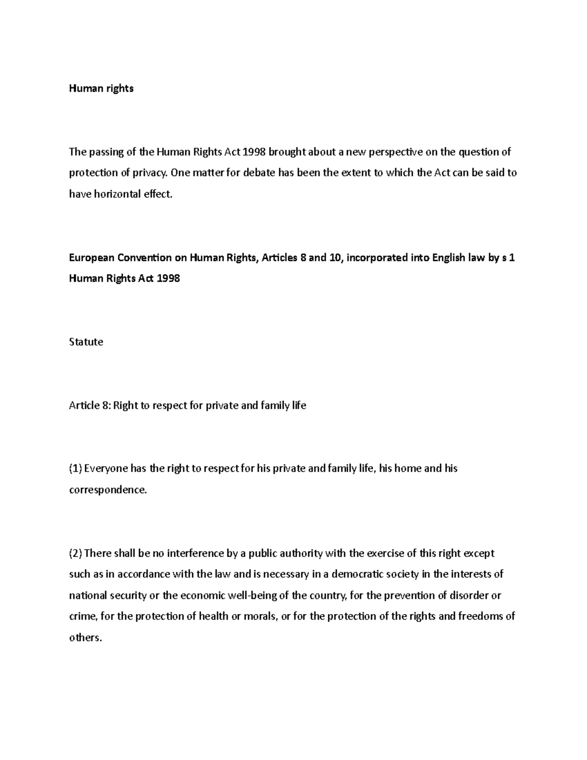 Human rights-Privacy and m Isuse OF Information - Human rights The ...