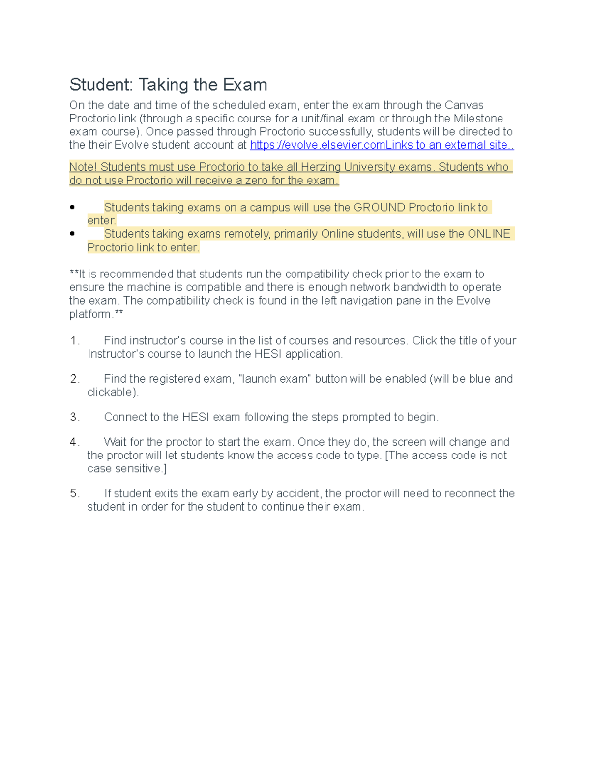 HESI - Student Taking Exam Directions - NSG 221 - Studocu