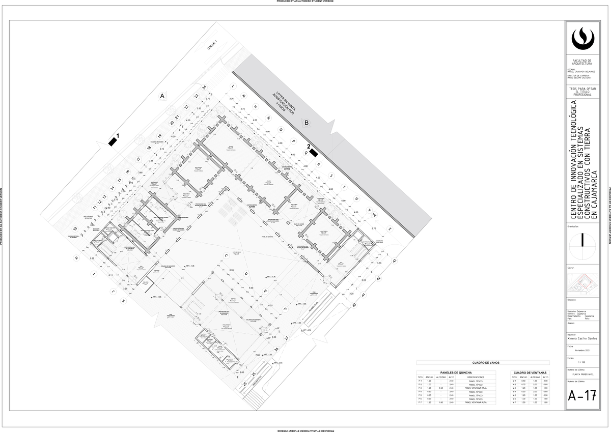 Anteproyecto 100 Ximena Castro - LOTES EN VENTA ZONIFICACIÓN RDB CUADRO ...