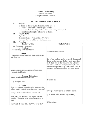 A Detailed Lesson Plan SHS - A Detailed Lesson Plan In General ...