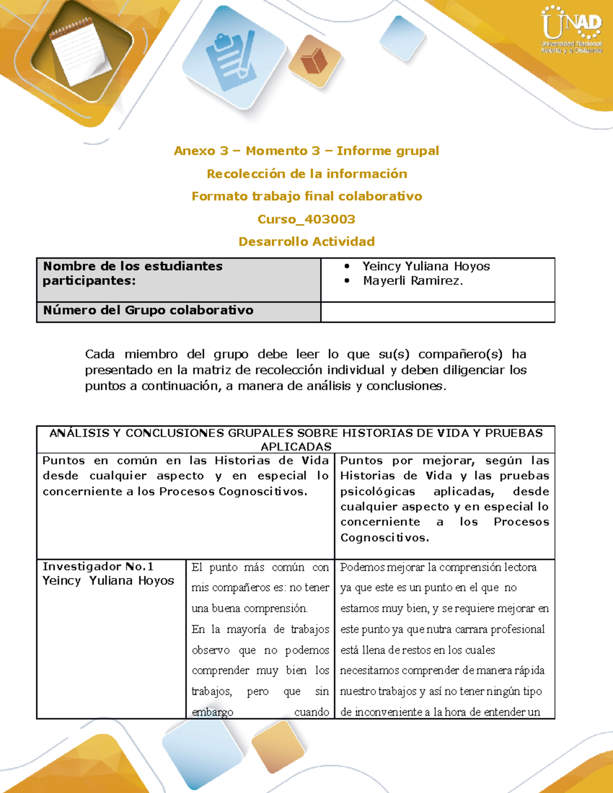 Anexo 3 - Momento 3 - Informe Grupal - Anexo 3 – Momento 3 – Informe ...