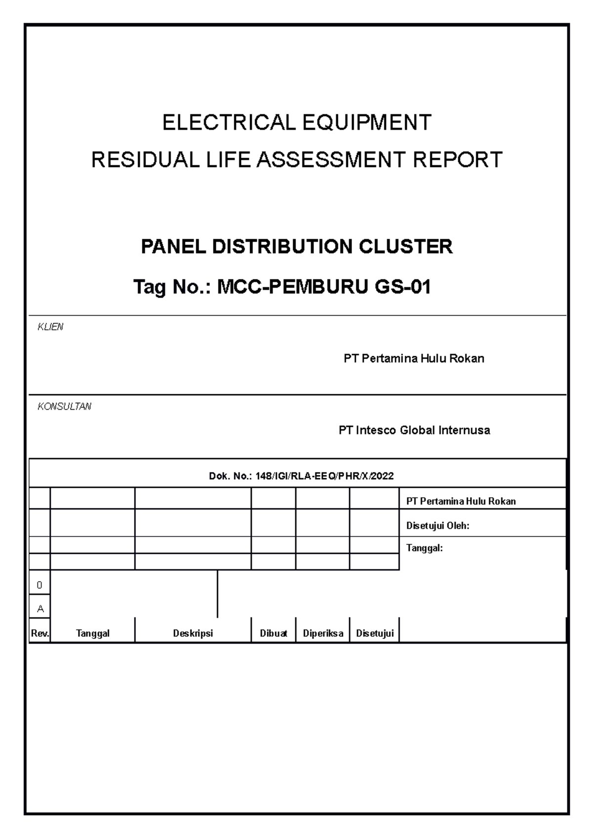 Residual Life Assessment 4 - RESIDUAL LIFE ASSESSMENT REPORT PANEL ...