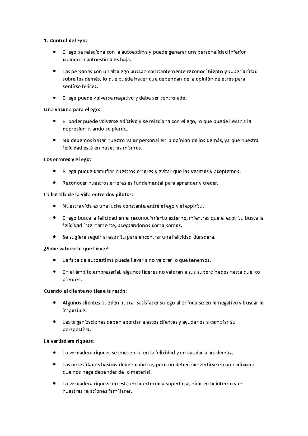 EL Espejo DEL Lider Versión 2 - Control del Ego: El ego se relaciona ...